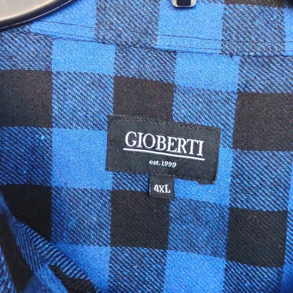 Gioberti | Shirts | Nwt Gioberti Mens Long Sleeve Plaid Checked Flannel ...